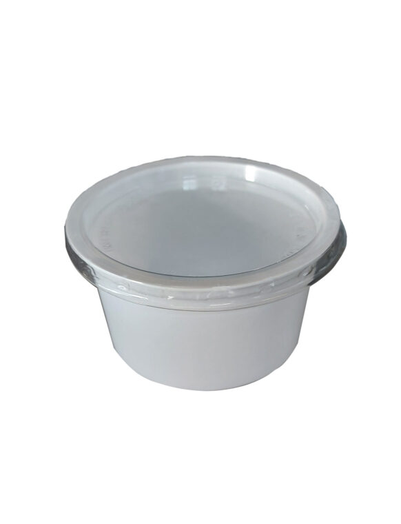 Plastic Container White100cc With Clear Lid -1500 Pcs (cosmoplast) - Al ...