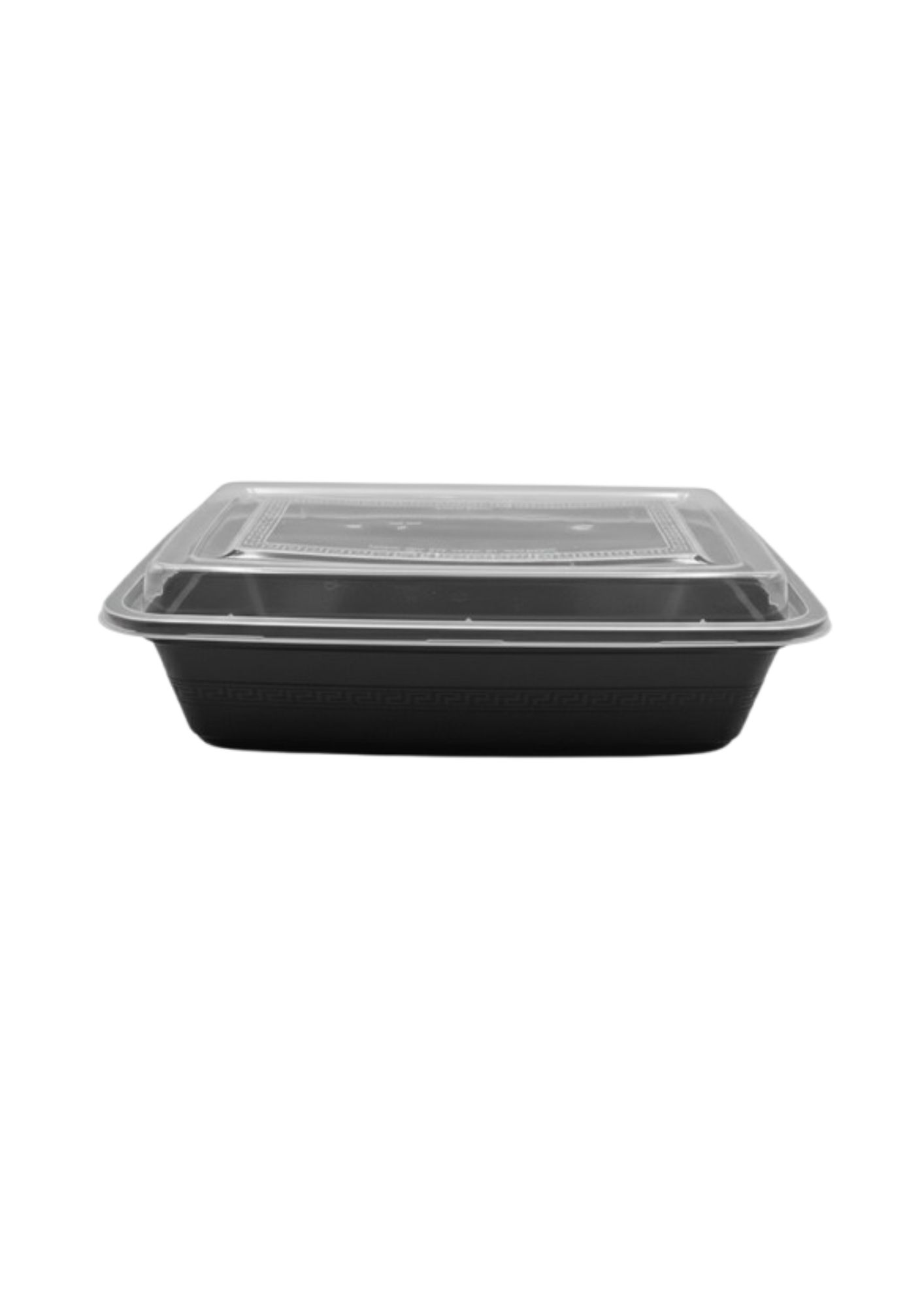 Black Rectangle Container - RE38 - Al Afrah Plastic Product Trading