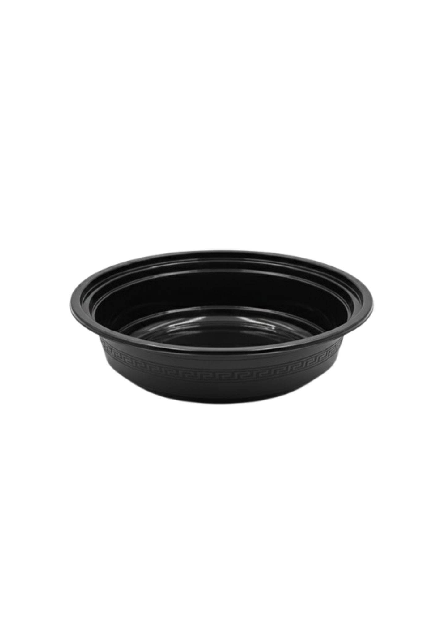 Black Round container - RO16 - Al Afrah Plastic Product Trading