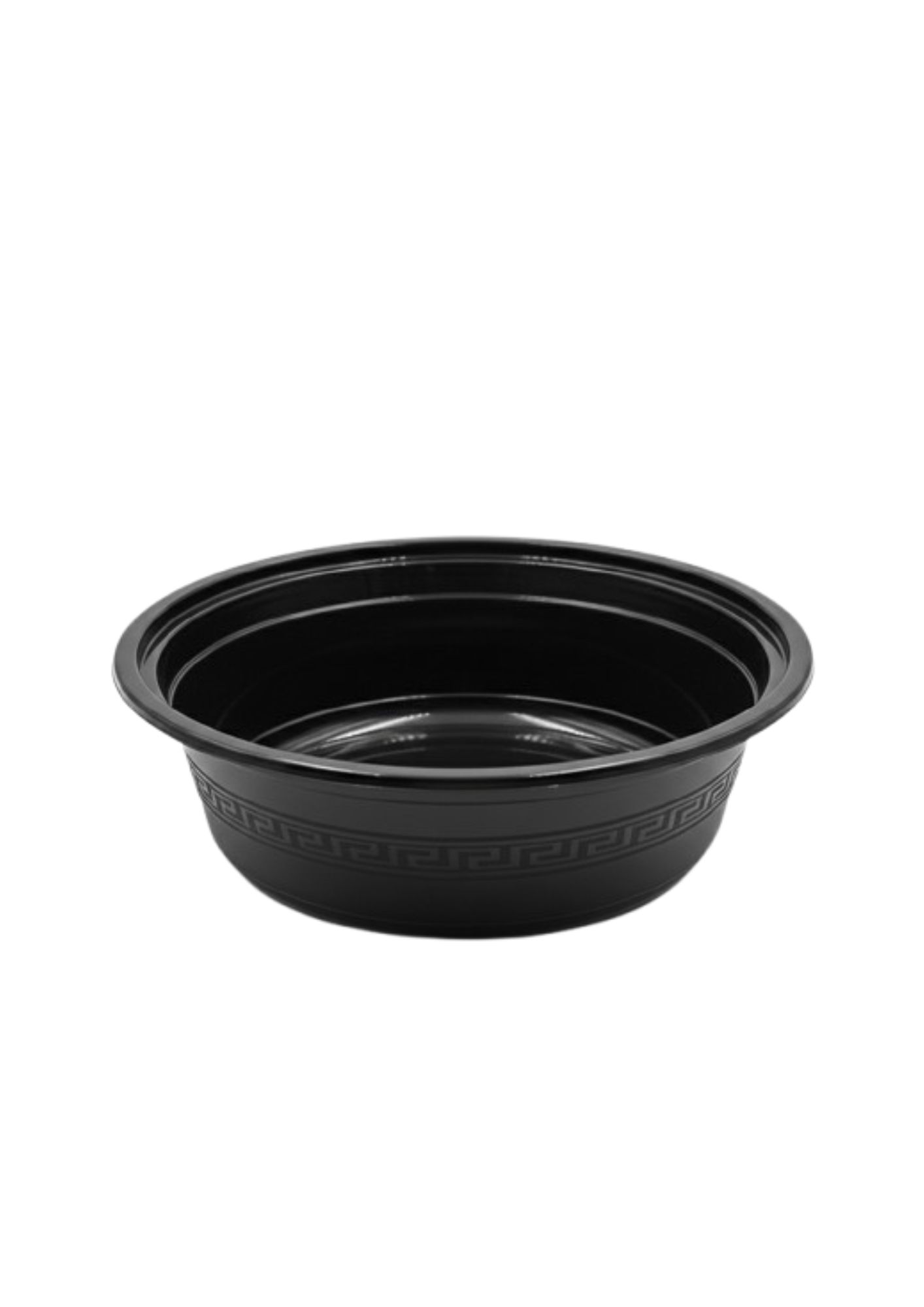 Black Round container - RO32 - Al Afrah Plastic Product Trading