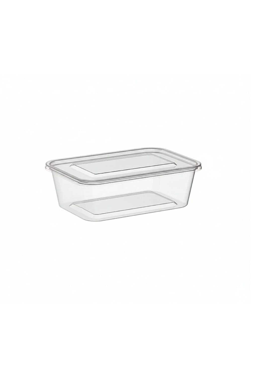 Microwave Container Clear Rectangle 650ml (500Pcs) - Al Afrah Plastic ...