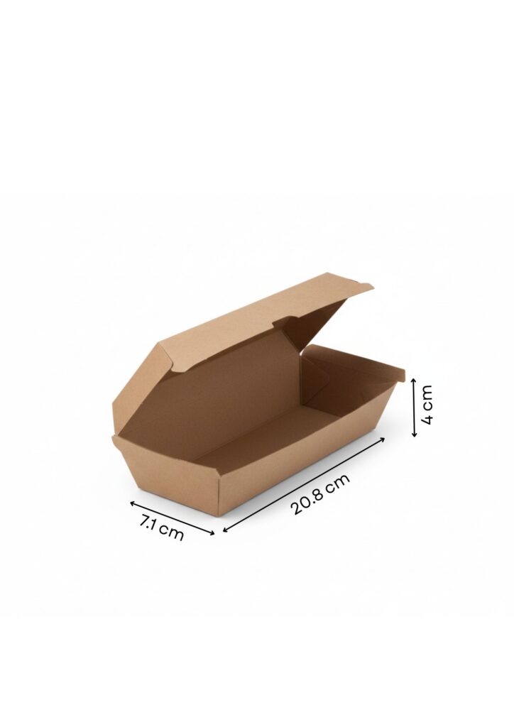 Kraft Hot Dog Box - Al Afrah Plastic Product Trading