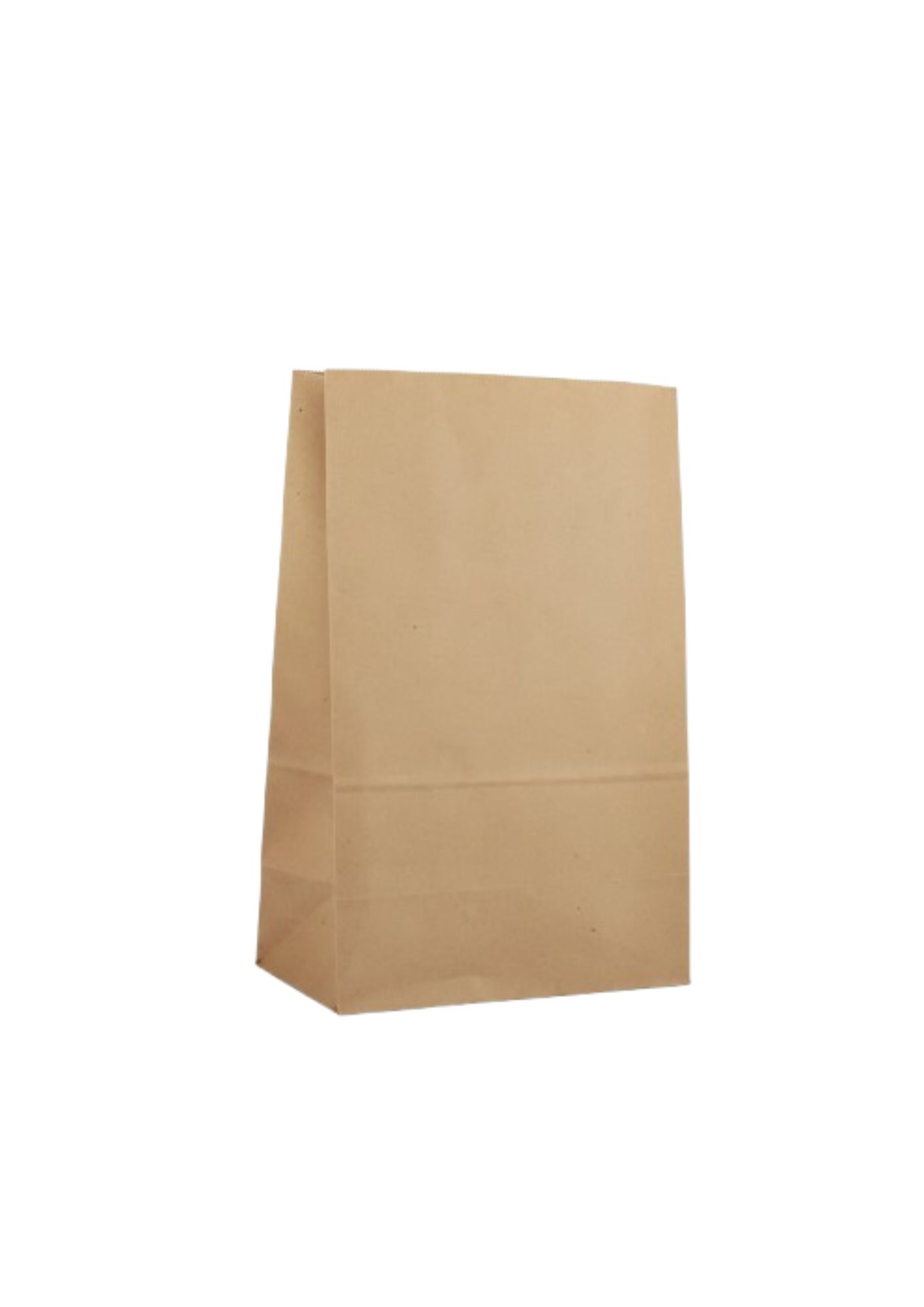 Square Bottom Bag - Brown - Al Afrah Plastic Product Trading